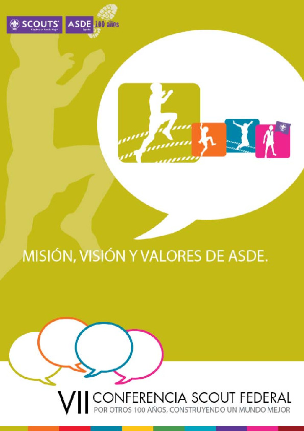 Misión visión y valores de ASDE - Biblioteca Scout